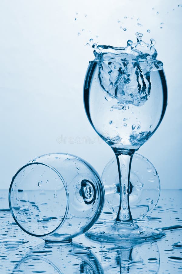 Pure Water Splashing Into Glass Picture. Image: 6820405