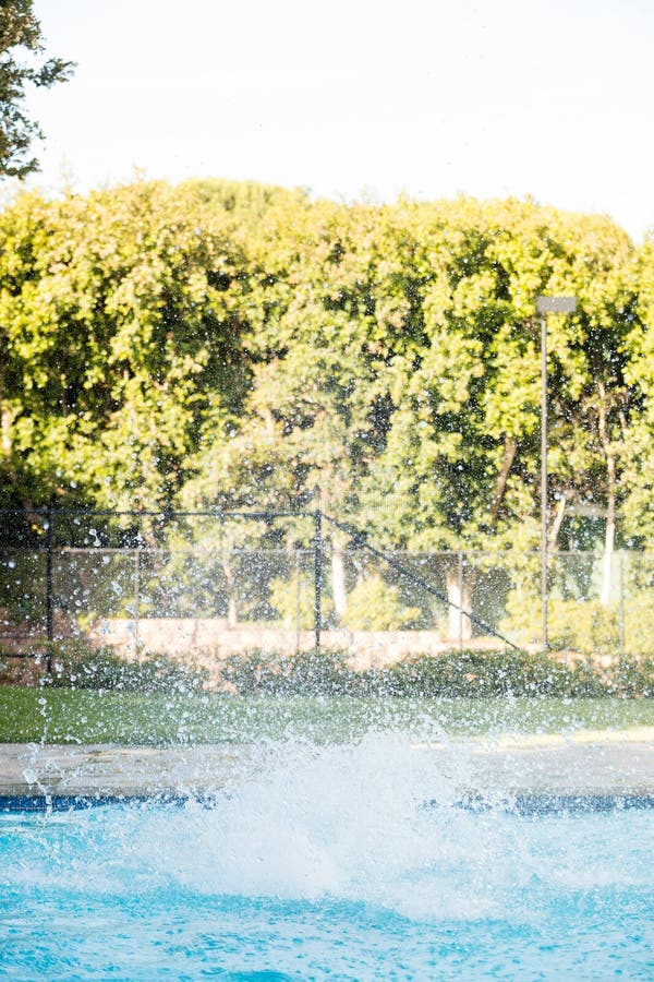 Pure Water Splashing in the Pool Stock Image - Image of clear, pure ...