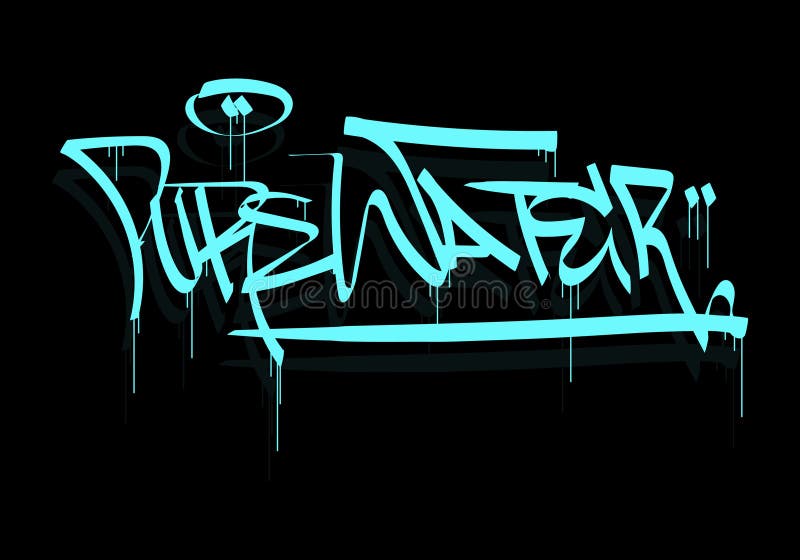 Water Word. Invitation Card. Sustainability and Ecology Concept. Water ...