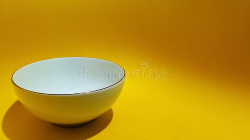 Pure White Bowl with Empty Contents. Stock Photo - Image of light, bowl ...