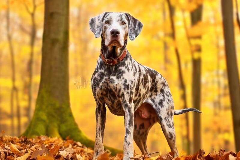 Purebred Purebred Beautiful Dog Breed Catahoula Leopard Dog, Background ...