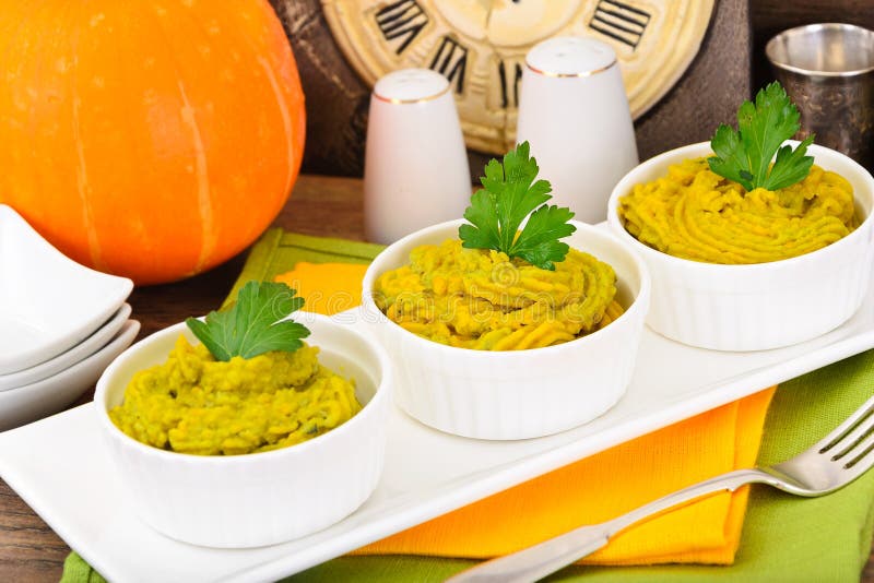 Puree Pate Broccoli, Pumpkin and Carrot Stock Photo - Image of drink ...