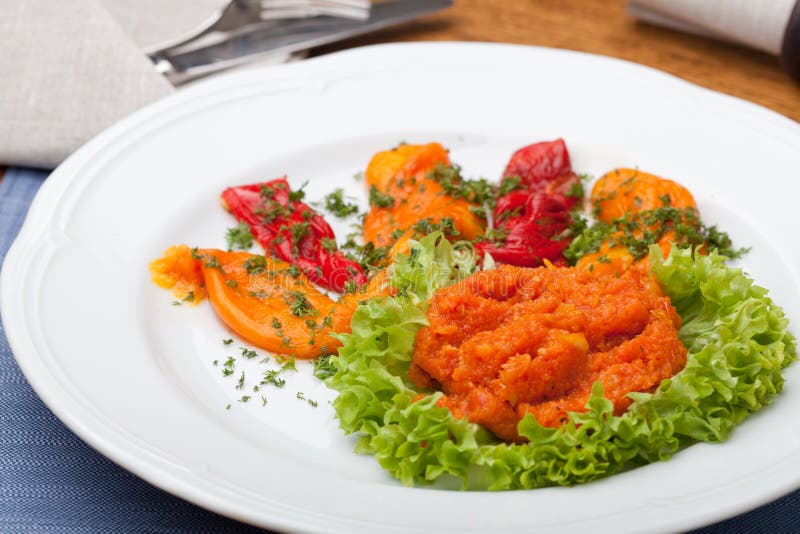 Puree of peppers stock image. Image of marinated, food - 23904751