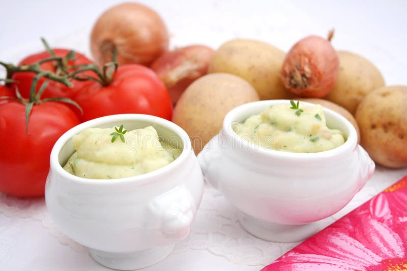 Puree of potatoes stock image. Image of fresh, cruched - 37198793