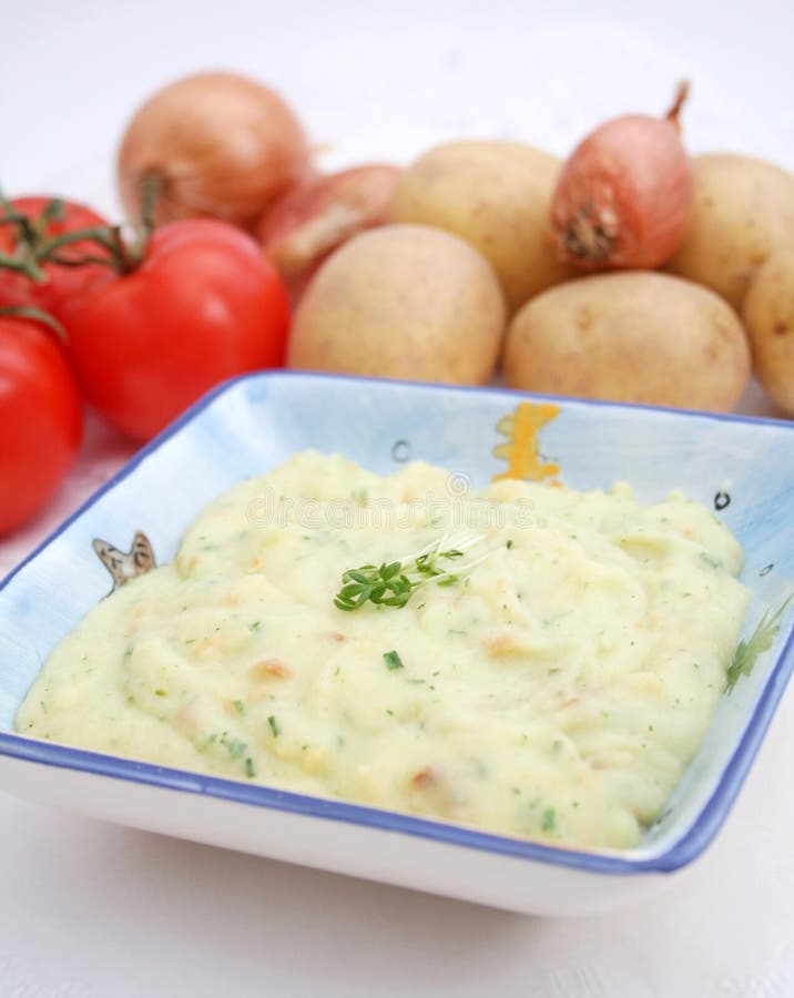Puree of potatoes stock image. Image of dish, buffet - 37198651