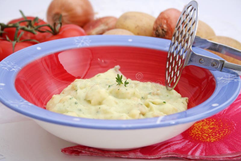 Puree of potatoes stock photo. Image of dinner, healthy - 37197586