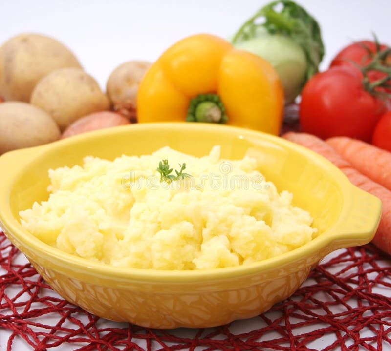 Puree of potatoes stock photo. Image of vitamins, potatoes - 37203386