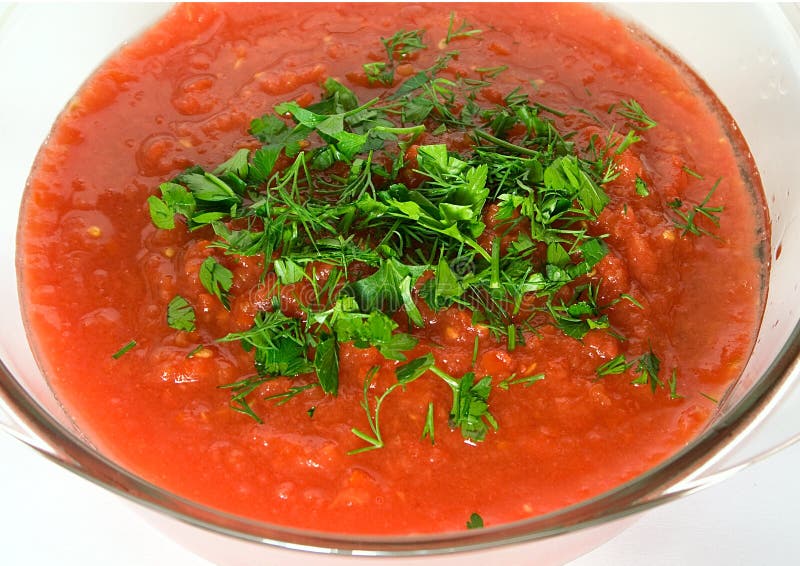 Pureed tomatoes stock photo. Image of nutrition, lunch - 21014408