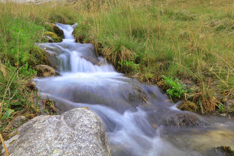 Purely Clean Mountain Stream Stock Image - Image of coolness, stream ...