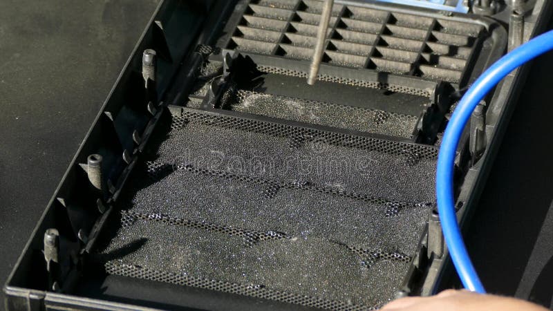Purge the Computer System Unit from Dust Stock Video - Video of ...