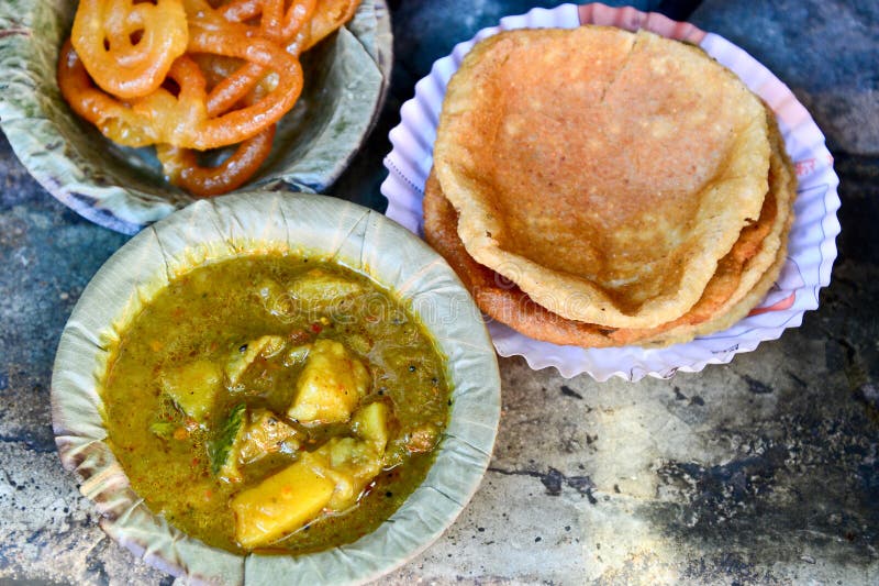 Puri Sabji stockbild. Bild von curry, safran, indisch - 30418259