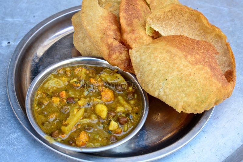Puri Sabji stock photo. Image of freshness, delicious - 30402282