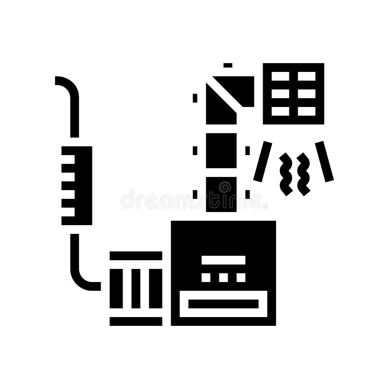 Purification System Glyph Icon Vector Illustration Stock Vector ...