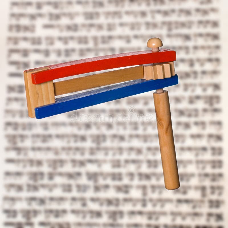 Purim Grogger stock photo. Image of purim, religious, esther - 4115646