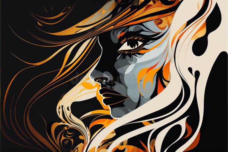 Purity Abstract Art (generative AI) Stock Illustration - Illustration ...