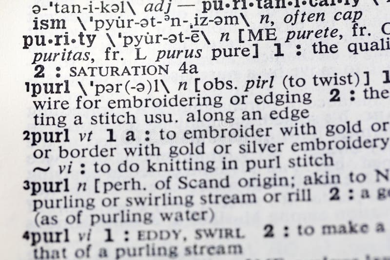 Purity Honest Quality Ethics Honesty Dictionary Stock Image - Image of ...