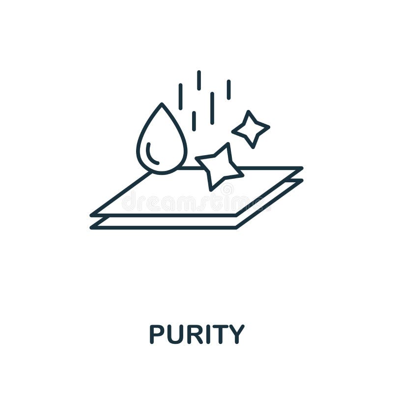 Purity Icon. Simple Element from Hygiene Collection. Creative Purity ...