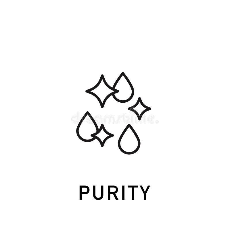 Purity Vector Icon In 6 Different Modern Styles. Black, Two Colored ...