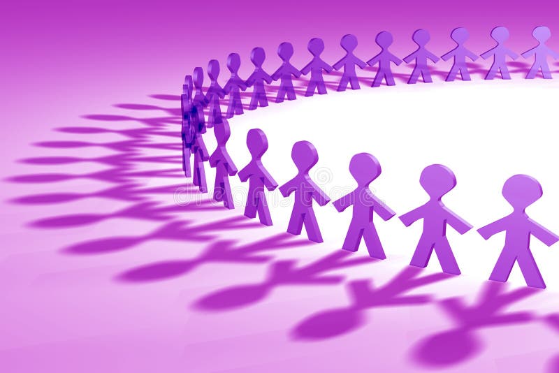 Purple 3D people stock illustration. Illustration of corporate - 4928879