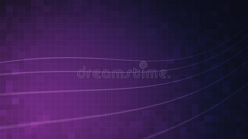 Purple Abstract Background with Line Wave Animation. Digital Technology ...