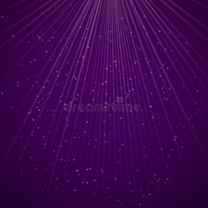 Purple Abstract Background with Rays of Light and Sparkling Particles ...