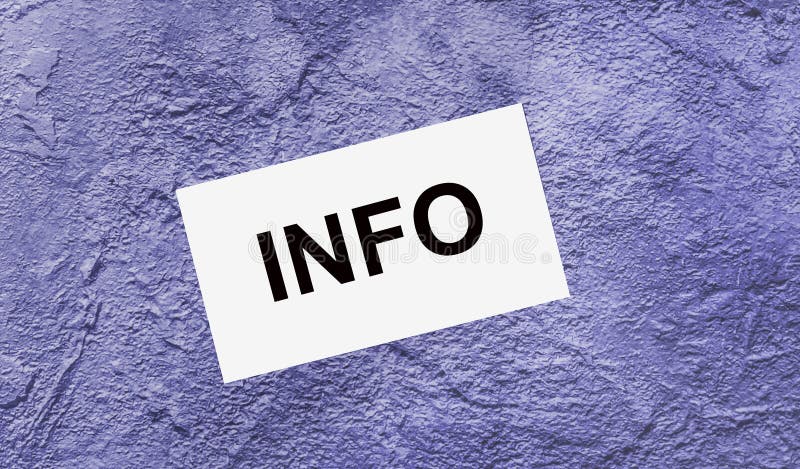 On a Purple Abstract Background There is a White Card with the Text ...