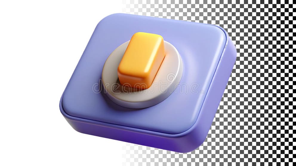 Purple Abstract Button Interface Element for Clicks Actions or ...