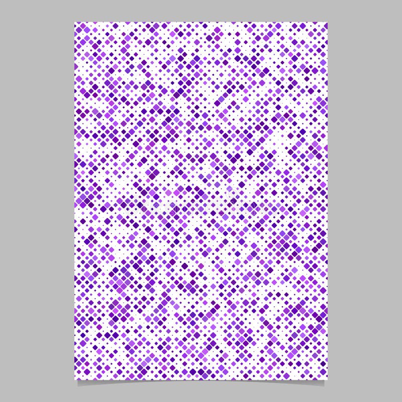 Purple Diagonal Rounded Square Pattern Brochure Template Stock Vector ...