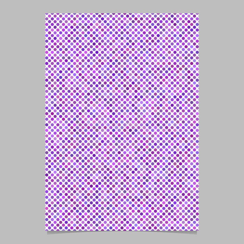 Purple Abstract Dot Pattern Brochure Background Stock Vector ...