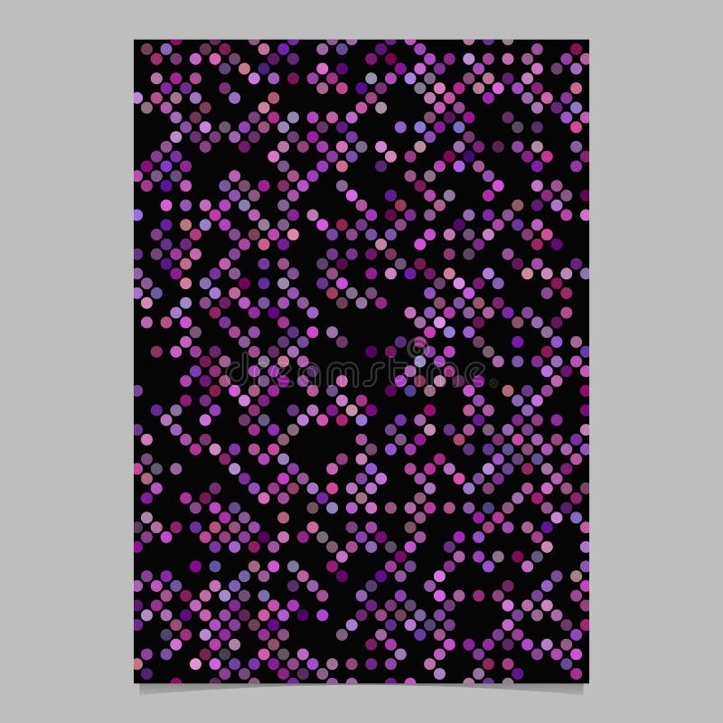 Purple Abstract Dot Pattern Brochure Background Stock Vector ...