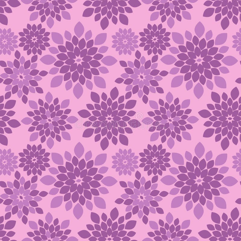 Purple Abstract Floral Repeat Pattern Background Stock Vector ...