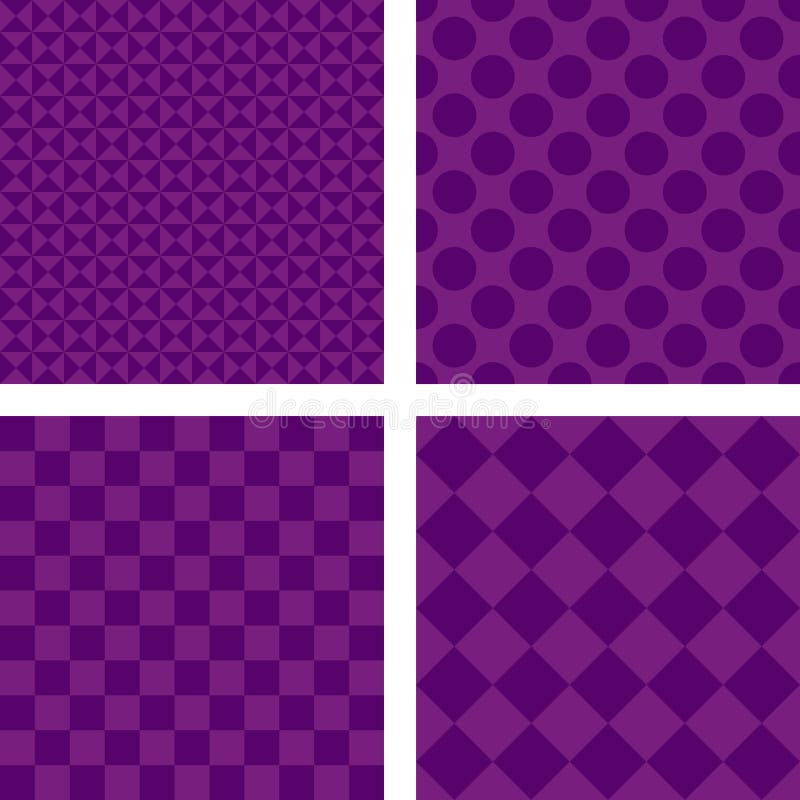 Purple Abstract Geometric Shape Wallpaper Set Stock Vector ...