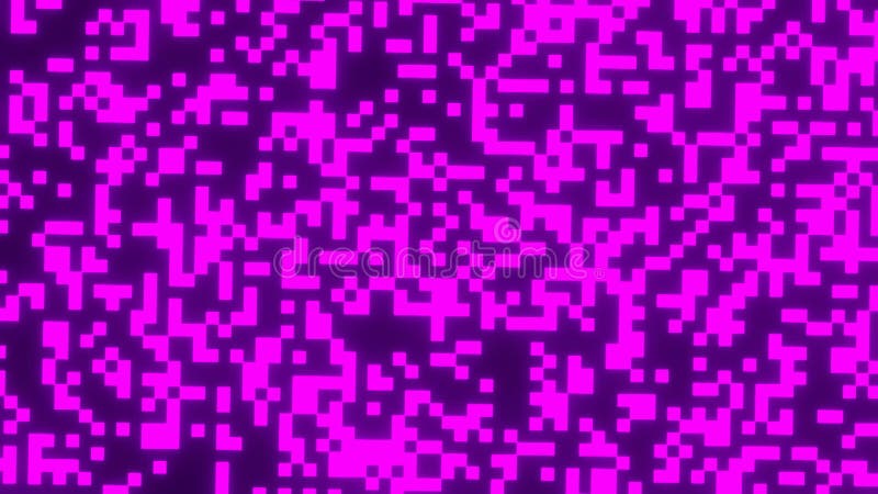 Purple Abstract Pixelated Background or QR Code Rotate on Flatlay View ...