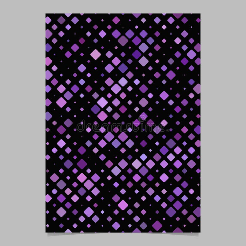 Purple Abstract Square Pattern Poster Template Stock Vector ...