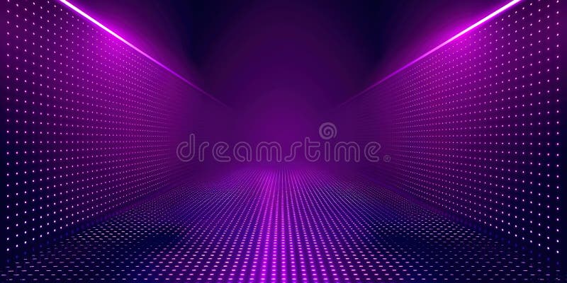 Purple Abstract Techno Background Stock Illustration - Illustration of ...