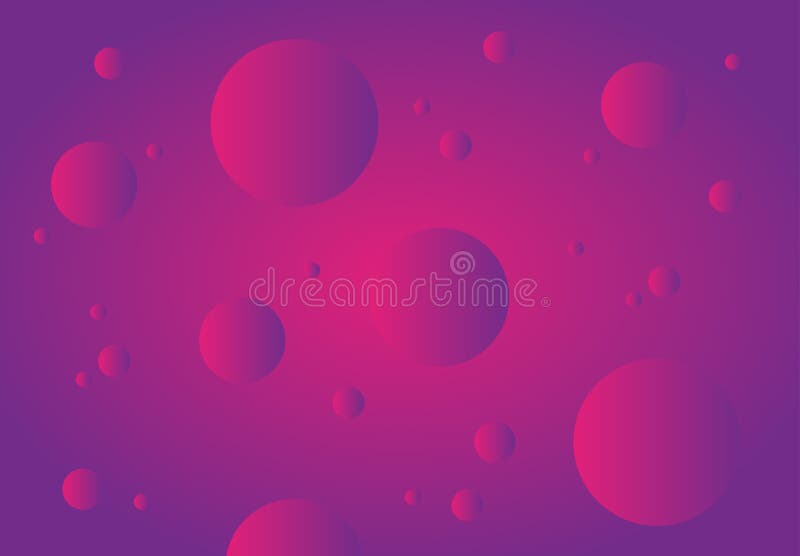 Purple Abstract Technology Background. Gradient Bubbles for Web Sites ...