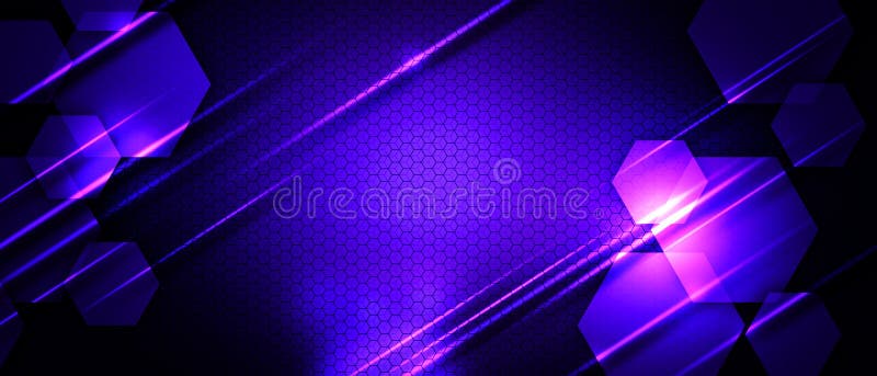 Purple Abstract Technology Digital Hi Tech Concept Background Stock ...