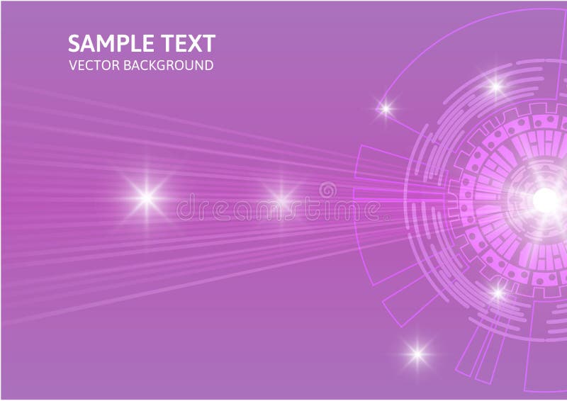 Purple Abstract Vector Background Digital Technology Concept Stock ...