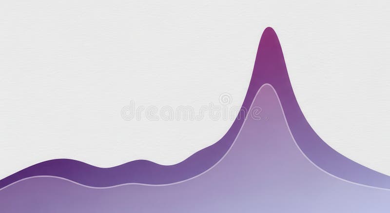 Abstract Purple Waveform on a White Background Stock Illustration ...