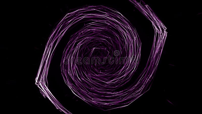 Purple Abstraction Composing a Circle from a Grid. Animation Stock ...