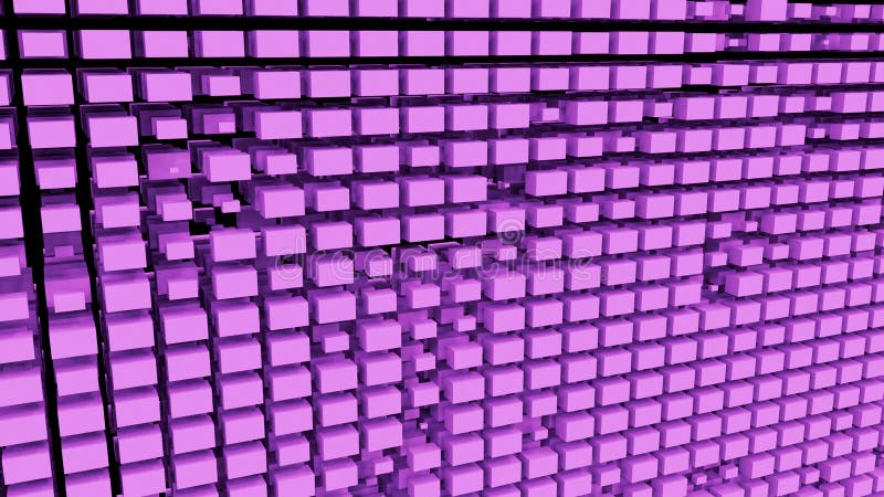Purple Abstraction with a Large Number of Rectangular Cubes. Abstract ...