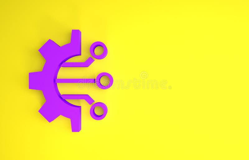 Yellow Web Design and Front End Development Icon Isolated on Orange ...