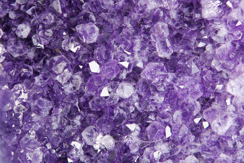 Purple Amethyst Background. Violet Crystal Stone Macro Mineral Stock ...