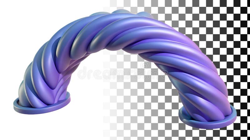 Purple Arch Shape, Curved Form, Decorative Arch, Architectural Element ...