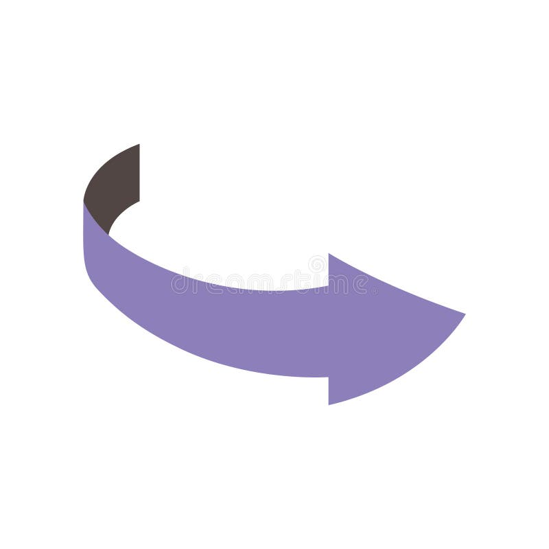 Purple arrow icon stock vector. Illustration of graphic - 232862553