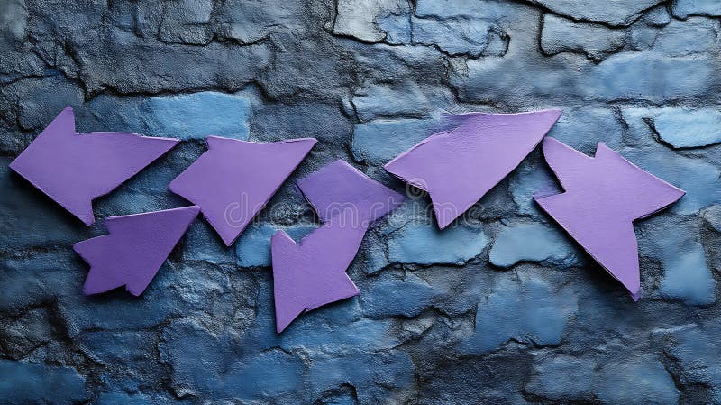 Purple Arrows Textured Wall Stock Photos - Free & Royalty-Free Stock ...