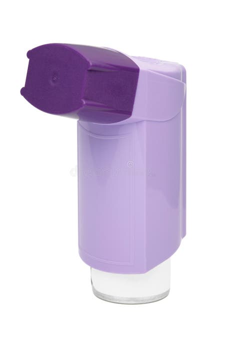 Purple asthma Inhaler stock image. Image of nebulizer - 8449999