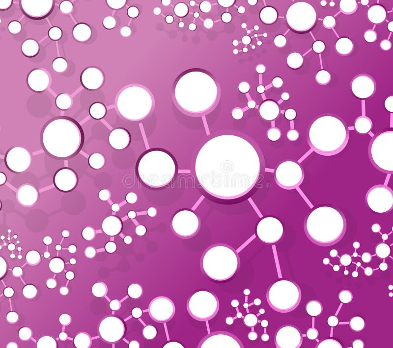Purple Atom Icon Isolated on Purple Background. Symbol of Science ...