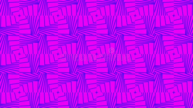 Purple Background Blue Color Line Pattern Moving with Interesting ...