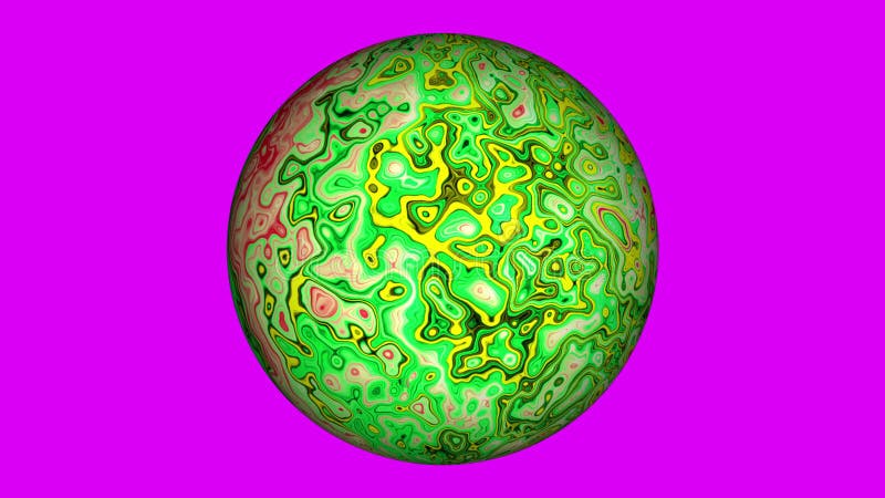 Purple Background. with Colored Ball Patterns with Moving and Rotating ...